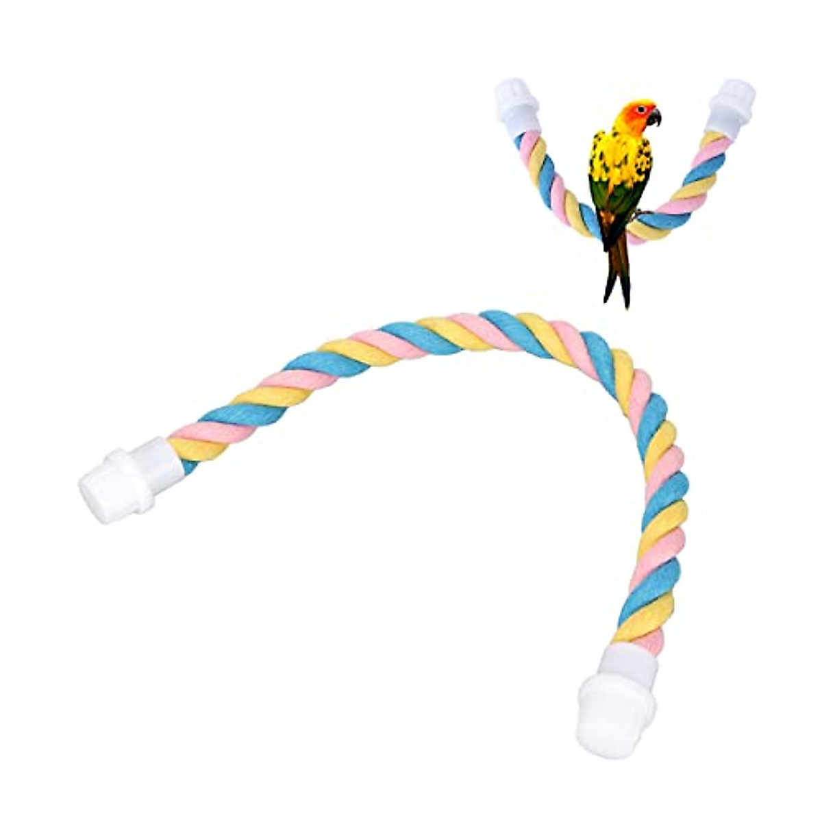 Rope Perch, Heavy Duty, Fun, Easy to Install, Climbing Coton Parakeet Rope S