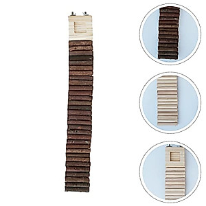 PATKAW Parakeet Toys Parakeet Toys 2 Pack Hamster Bridge Climbing Animal Chew Toy Hamster Climbing Ladders Hamster Rainbow Bridge Ladders Rat Wood Cockatiel Toys Cockatiel Toys