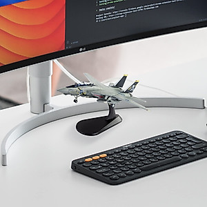 HANGHANG 1/100 F14 Tomcat Model Skeleton Fighter（Foldable Wings） Attack Plane Diecast Military Models Metal Airplane Models for Collection or Gift