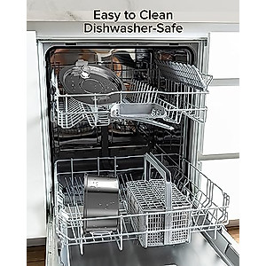 PEKTACO Cat Water Fountain, Pet Water Fountain for Cats/Dogs Inside, Stainless Steel Cat Drinking Fountains with Water Level Window(3.2L/108oz)