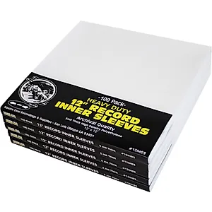 (500) Plastic 3Mil Thick Inner Sleeves for 12" Vinyl Records - 12IH03