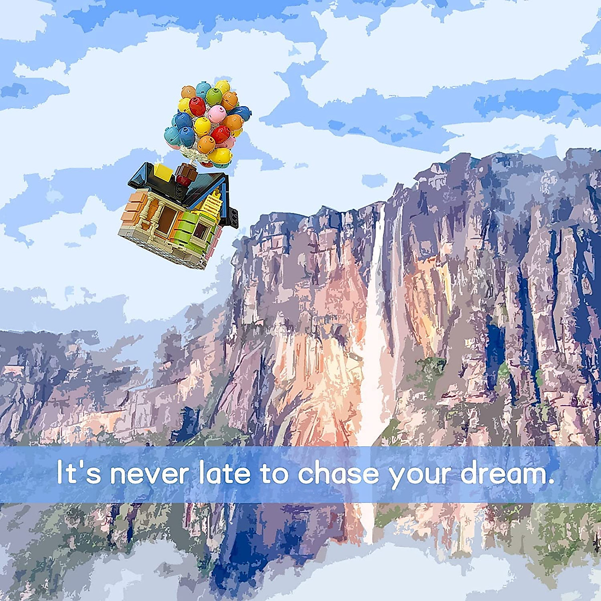 Tenhorses Up Flying House with Balloons Building Sets, 787Pcs Tensegrity Toys Balloon House Building Kit for 8-14 Years Old, Mother Day Birthday Gifts for Boys Girls Mom Adults