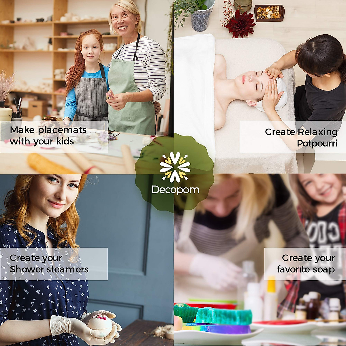 Dried Flowers and Herbs for Soap Making - 18 Varieties Rose Buds Jasmine Lavender Dry Flower Petals - Lip Gloss Witchcraft Supplies Resin Jewelry Essential Oils for Candle Crafts Nail Art Bath Bombs