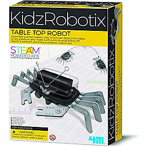 4M 5576 Table Top Robot - DIY Robotics Stem Toys, Engineering Edge Detector Gift for Kids & Teens, Boys & Girls (Packaging May Vary)