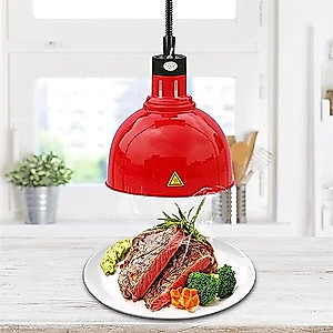 LINKANRUO Food Warmer Lamp Food Heat Lamp Telescopic Food Warme Buffet Food Heat Lamp Buffet Heating Lamp, 250W 29cm for Restaurant Heating Lamp Buffet Hanging Heat Lamps Lamps
