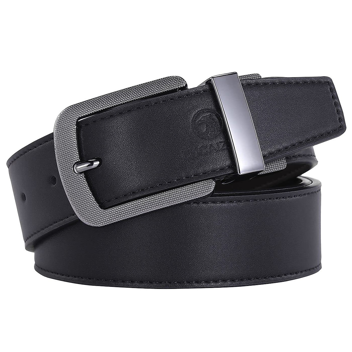 DJCAIZYY 1.5" (38mm) Reversible Belt Buckle Replacement Belt Buckle Buckles Gun Black