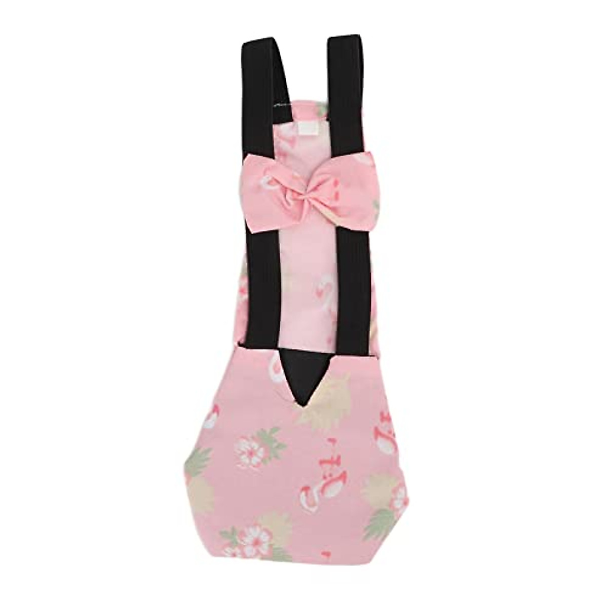 Zerodis Pet Chicken Diapers,Chicken Goose Duck Loose Tight Belt Diapers Poop Pocket Diapers Flamingo Pattern for Poultry Pet Using Cleaning(M)