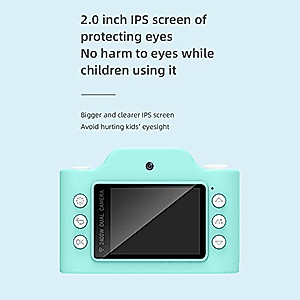 Camnoon C2 Kids Camera Digital Video Cameras for Toddler Christmas Birthday Gifts for Girls with 32MP Dual Lens 32GB TF Card Support WiFi Transmissin