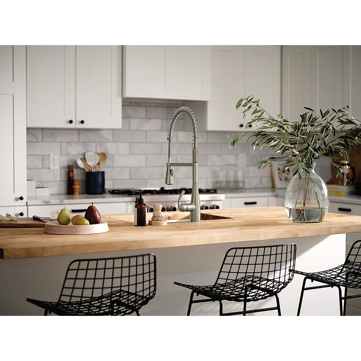 Moen 87814SRS Essie One-Handle High Arc Pulldown Kitchen Faucet, Spot Resist Stainless