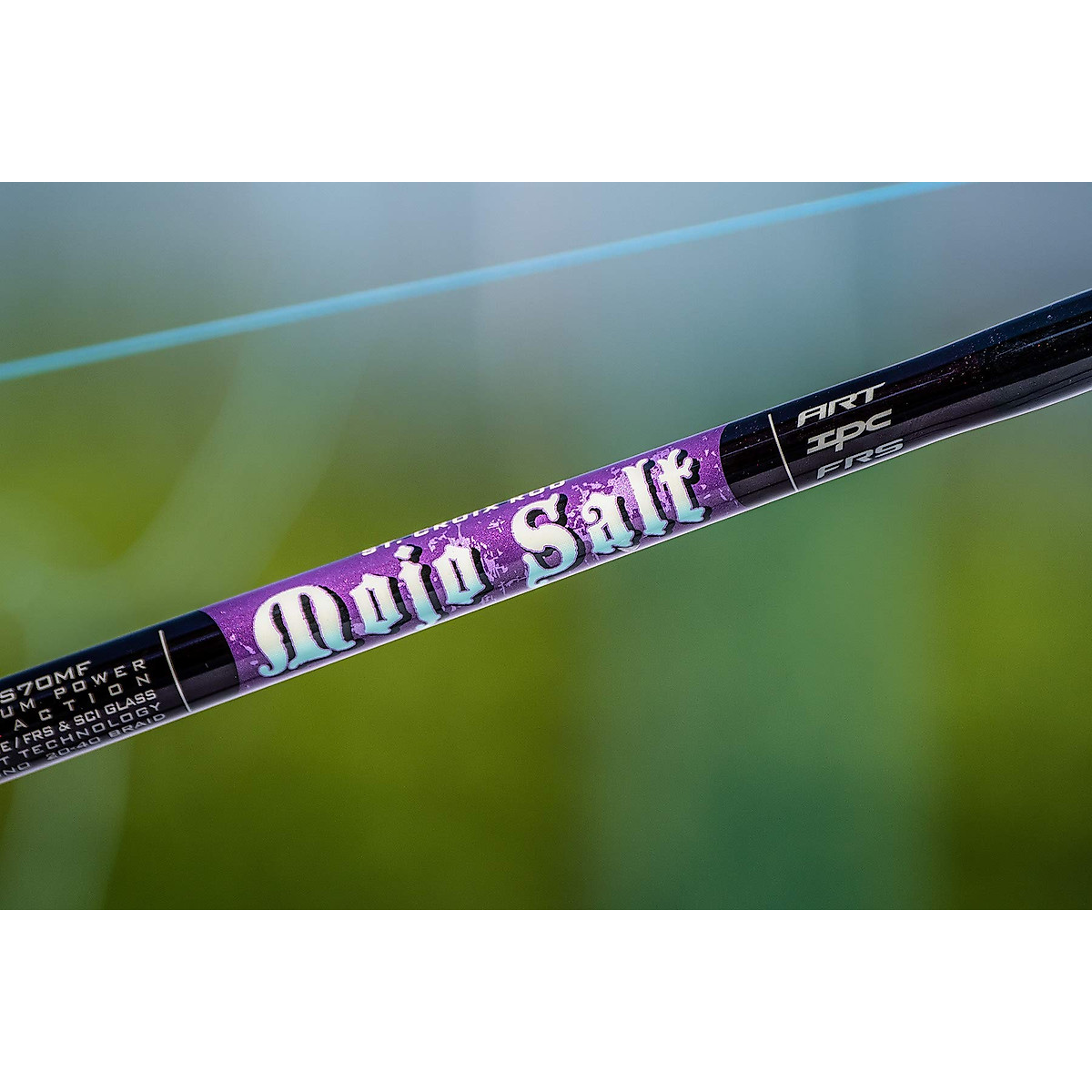 St. Croix Rods Mojo Salt Spinning Rod, Black Cherry Metallic, 7'6"