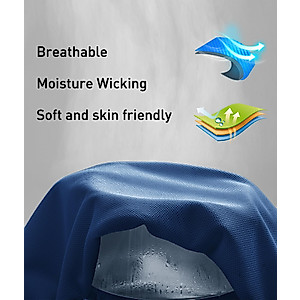 ZITY Mens Polo Shirt Short Sleeve Sports Tactical T-Shirt Athletic Golf Polos Daily Casual Stylish Collared Shirts for Men Blue X-Large