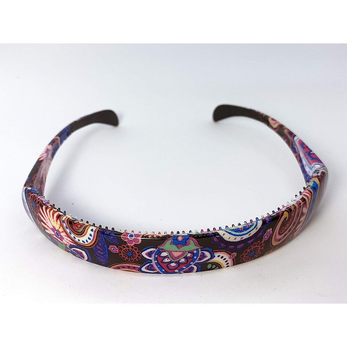 Hinged Headband fits like sunglasses providing lift and style without giving you a headache - by SqHair Band (Paisley), womens