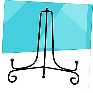 Veemoon Medal Display Frame Plate Display Stand Iron Easel Dish Holder Iron Display Stand Hanging Rack Bracket Ceramic Plate Black Dish Rack The Medal