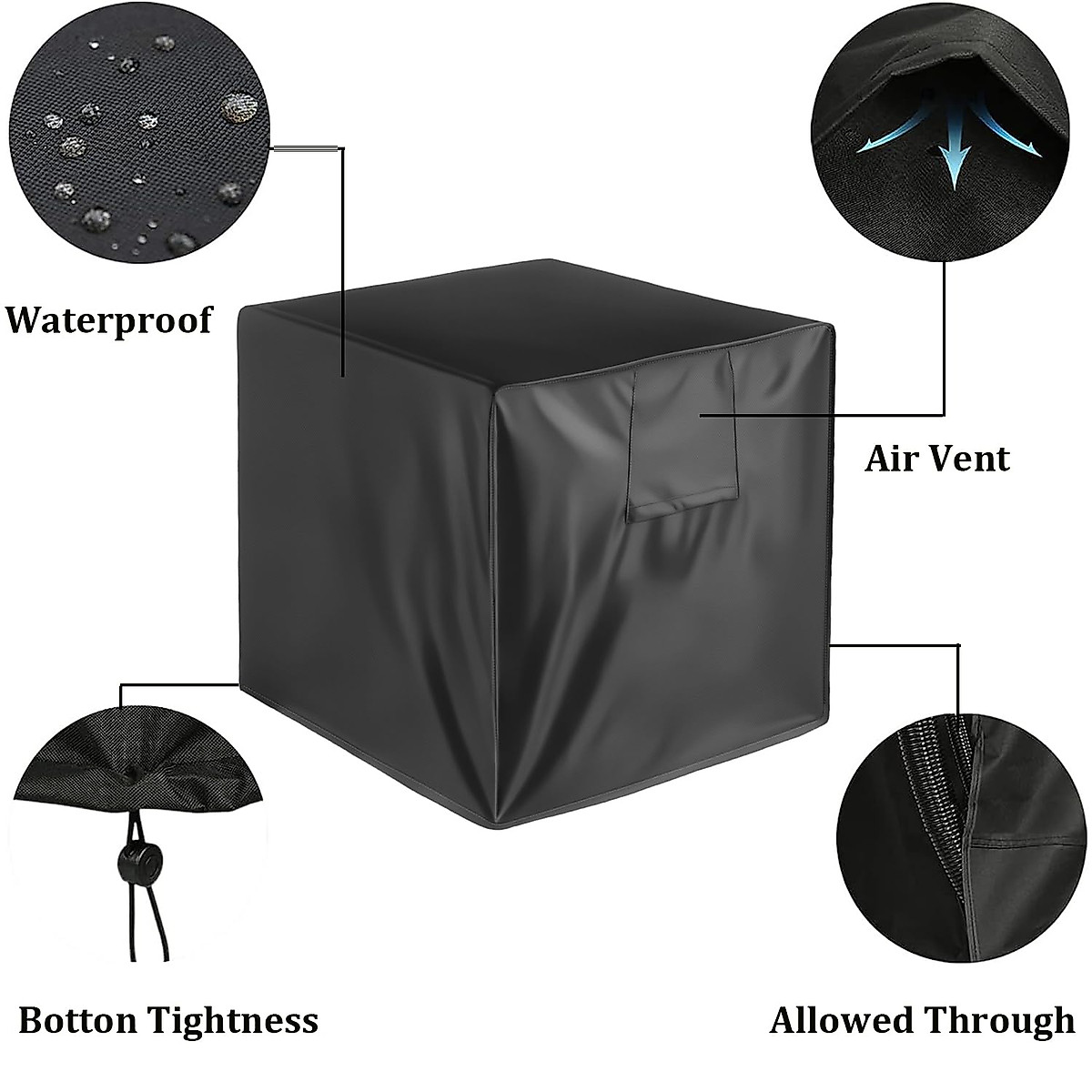 Air Conditioner Cover for Outside Units Ac Cover for Outside Unit Waterproof Fits Up to 30 x 30 x 32 inches