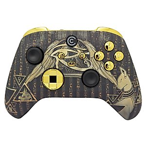 Designer Series Custom Wireless Controller for PC, Windows, Series X/S & One - Multiple Designs Available (Weeds & Green Chrome Inserts)