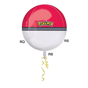 Anagram International - Orbz Pokemon Ball 15" x 16" Foil Balloon