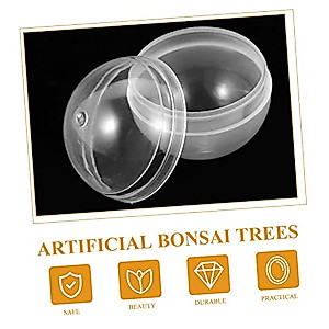 Clear Plastic Hanging Ball 600 pcs Pit Easter Machine Decorative Egg Size Ballempty Holiday Candy Twisting Machines Mm Jewelry Acrylic Balls Tree Sphere Party Crafts