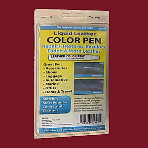 Liquid Leather Color Pen- Restore, Recolor and Repairs Leather