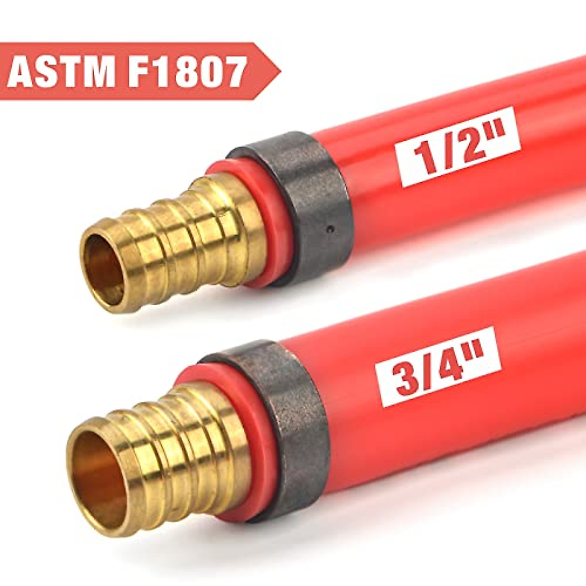 iCrimp Angle PEX Crimping Tool for 1/2-inch & 3/4-inch PEX Copper Crimp Rings and Barbed PEX Fitting, c/w PEX Tubing Cutter & Go/No-Go Gauge, Meets ASTM F1807 Standard PEX PlumbingTool