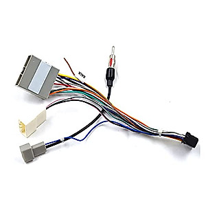 16pin Car Radio Stereo Power Retrofit Harness Wire for for Honda CRV Civic Odyssey 2006 07 08 09 10 with Radio Antenna Adapter Steering Wheel Control