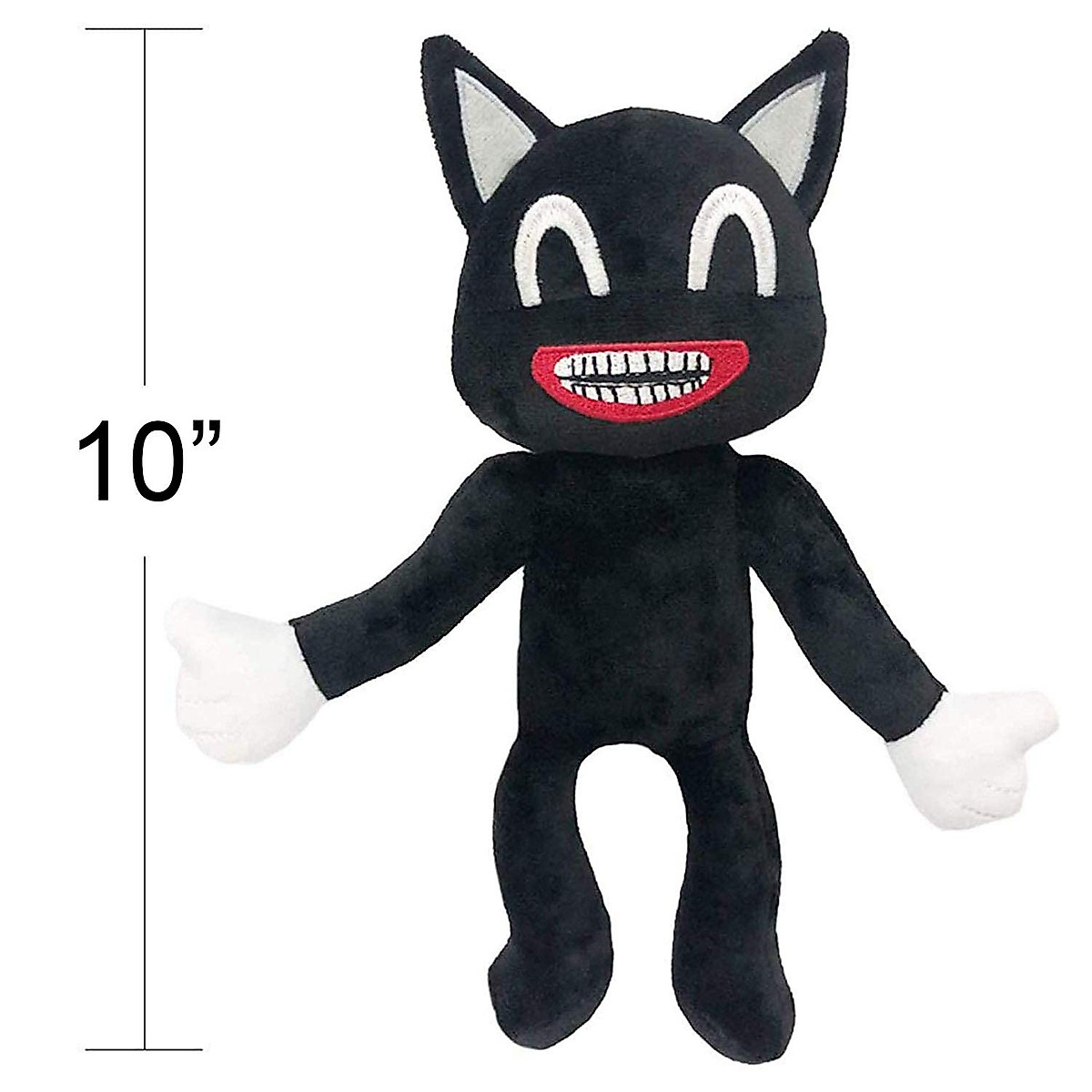 Cartoon Black Cat Plush Stuffed Toy, Soft Animal Cat Plush Toys Kids Birthday/Easter Day Ideas