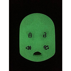 Rpkey Silicone Keyless Entry Remote Control Key Fob Cover Case protector Replacement Fit For Ford Lincoln Mercury OUCD6000022 164-R8046 164-R7040 CWTWB1U722 （Luminous）