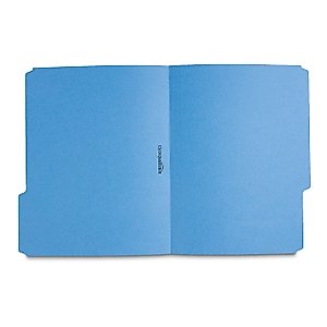 Amazon Basics File Folders - Letter Size (100 Pack) – Assorted Colors