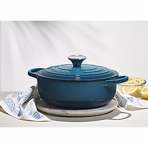 Le Creuset Enameled Cast Iron Signature Sauteuse Oven, 3.5 qt., Deep Teal