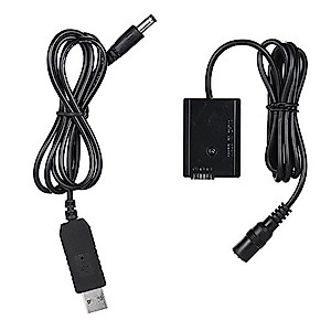 NP-FW50 Dummy Battery with DC Power Bank USB Adapter Cable Replacement for AC-PW20 Compatible with Sony NEX-3/5/6/7 Series A33 A37 A35 A55 a7 a7R a7II A6000 A6300