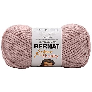 Bernat Gray Rose Yarn Softee Chunky