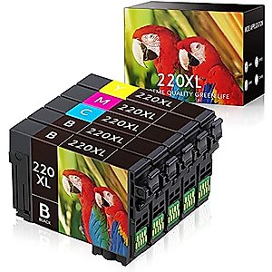 SEOKOK Remanufactured Ink Cartridge Replacement for Epson 220 XL 220XL T220XL, Used for WF-2760 WF-2750 WF-2630 WF-2650 WF-2660 XP-320 XP-420 XP-424 Printer,5Pack