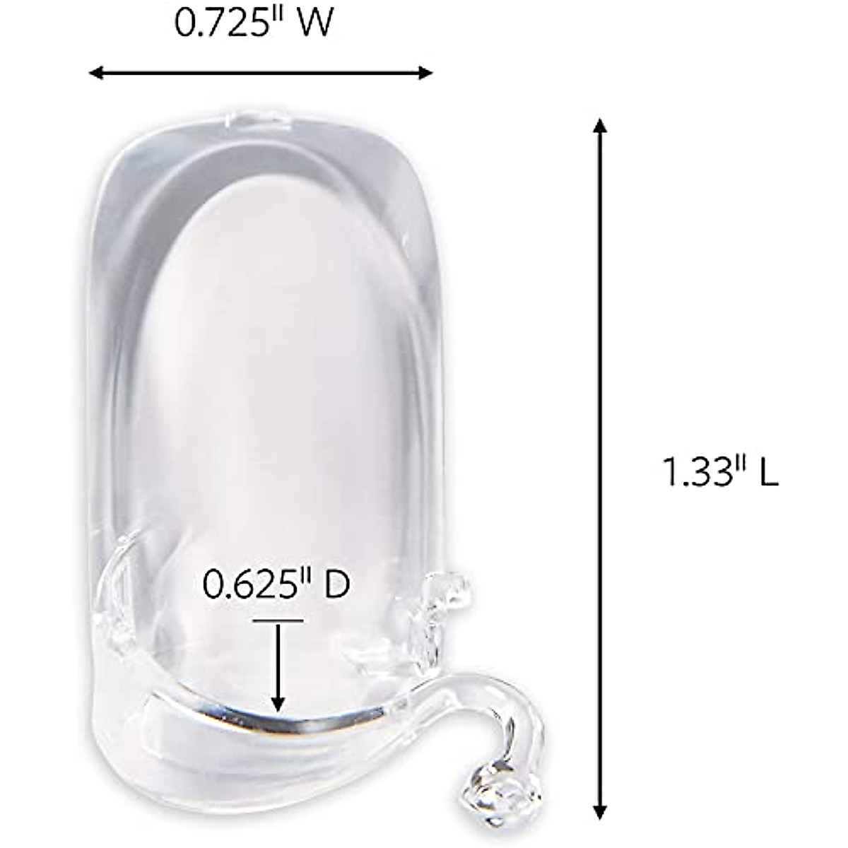 Command Outdoor Rope Light Clips with Foam Strips, Clear, 3 Pack, 36-Clips Total (17301CLRAW-ES)