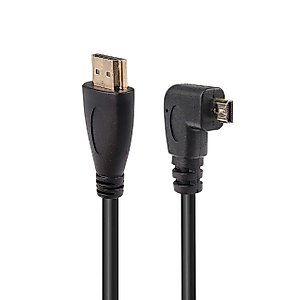 Fotga 2M/6.5ft Extendable Male Micro HDMI to HDMI High Speed 4K HDMI Spring Cable Cord,1080P,Gold Connector for DSLR Video Camera Field Monitor,Smartphone,PC Laptop TV Projector