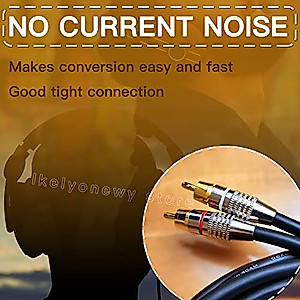 RCA Plug Connectors Coaxial Cable Audio Adapter Gold Plug Male No Solder Connector Solderless Video Cable kit TV CCTV(12-Pack)