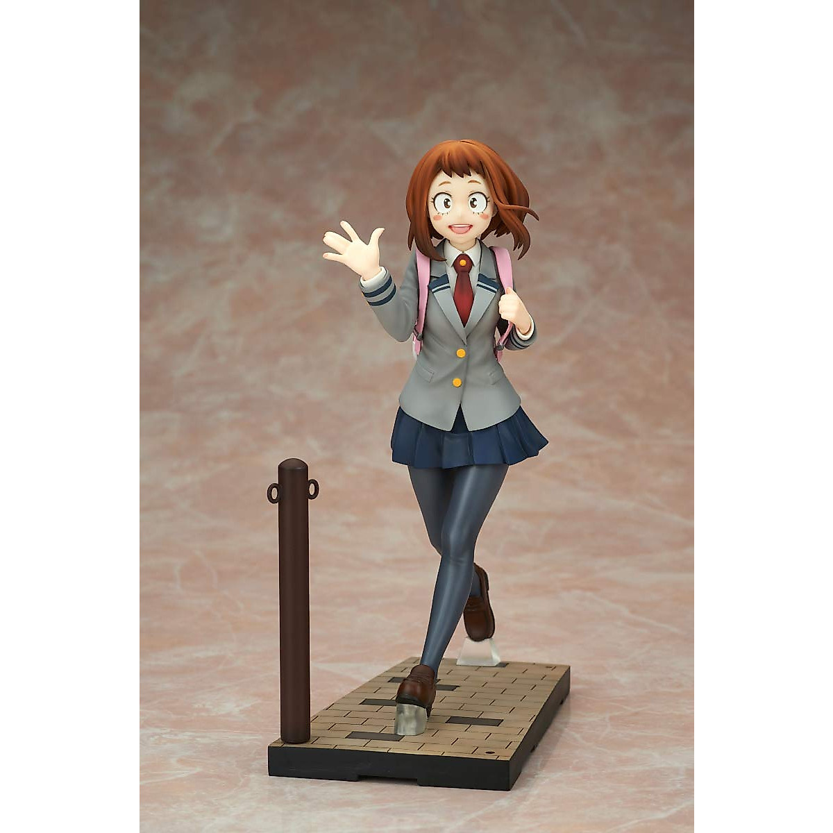 Bell Fine My Hero Academia: Konekore: Ochaco Uraraka (Uniform Version) 1:8 Scale PVC Figure, Multicolor