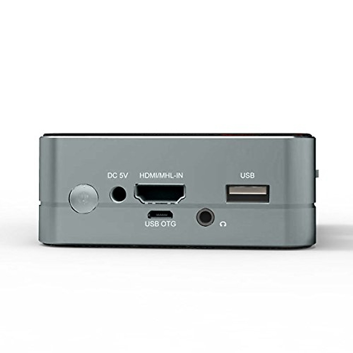 Ivation Pro3 Portable Rechargeable Smart DLP Projector – Streams via HDMI/MHL & USB Connections, Wi-Fi, Bluetooth – Compatible with DLNA, Miracast, Airplay Wireless Mirroring for iOS & Android - Gray
