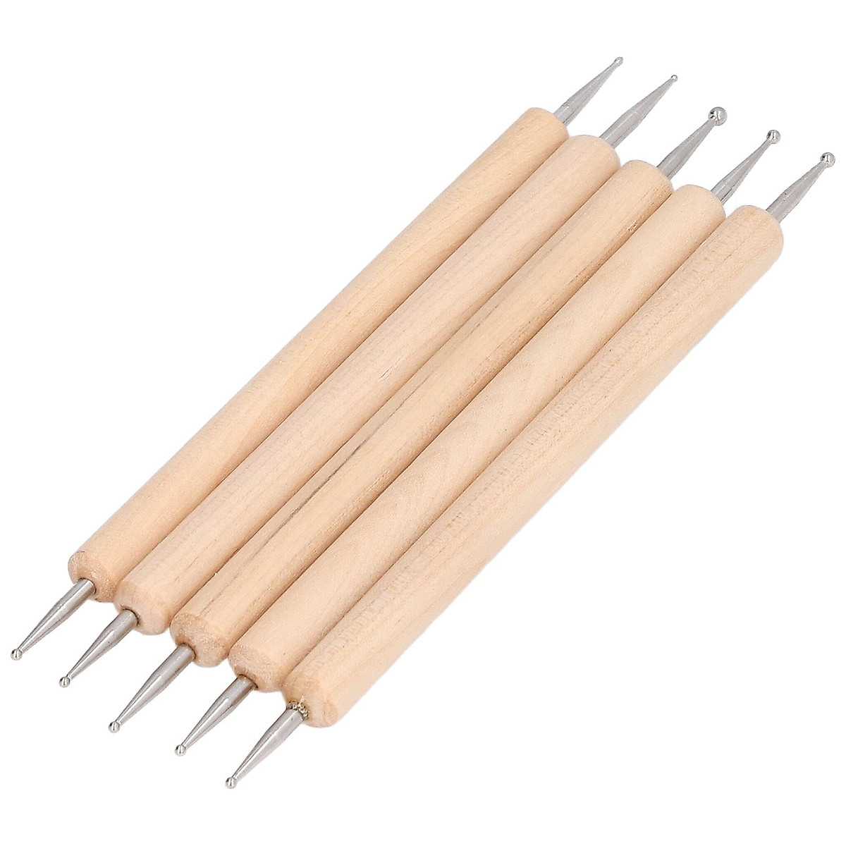 Double End Tracing Dotting Eraser Creasing Pen Dot Drill Pen Tool Beech Pens Set Piece Set Tool Tool Flower 5Pcs Fine Drill Pen for Pom Pencil Drill Pen Labels