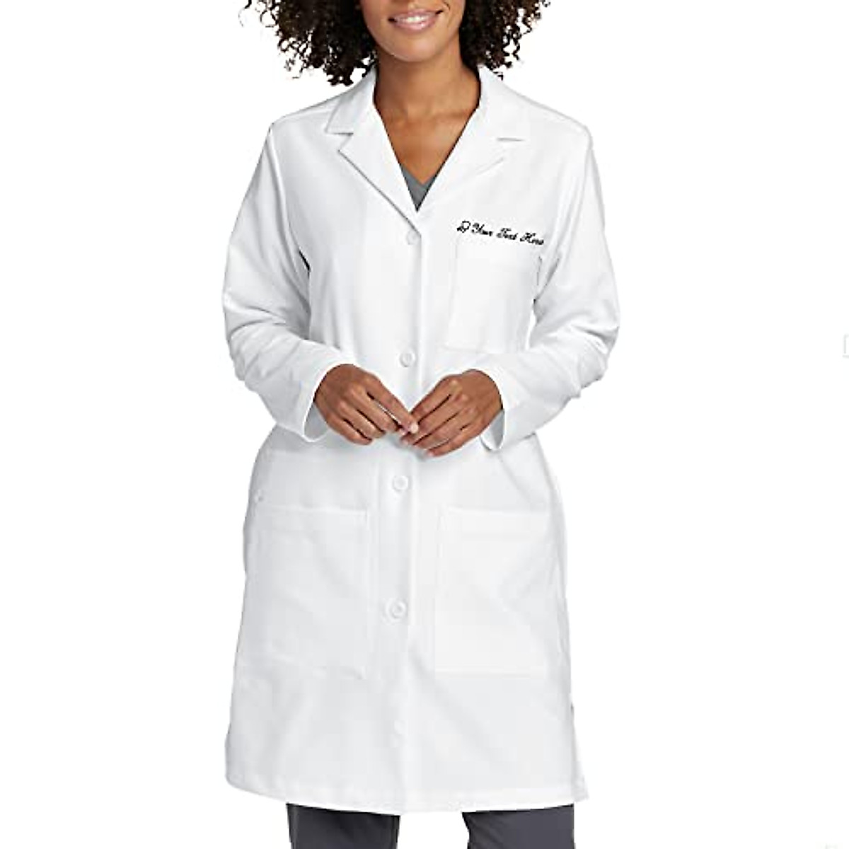 Custom Embroidered Lab Coats for Women - Personalize Now