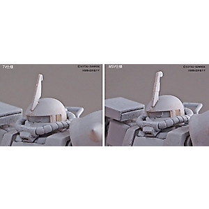 Bandai Hobby HGUC MS-06R-1A Zaku II High Grade Universal Century 1/144 Gundam MSV Action Figure (Black Tri-Stars Color)