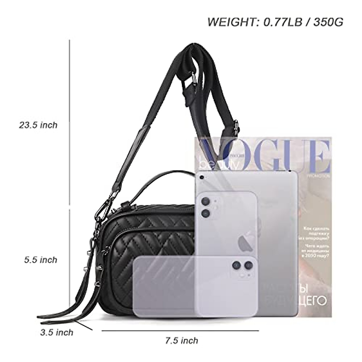 Small Crossbody Purses for Women PU Leather Quilted Cross Body Bag and Satchel Handbags with Top Handle
