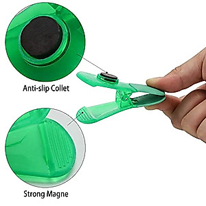 24 Pack Magnetic Chip Clips, Clips for Food Packages with Magnet, Sealing Food Clips, Multipurpose Snack Bag Clips for Food Storage (Multicolored)