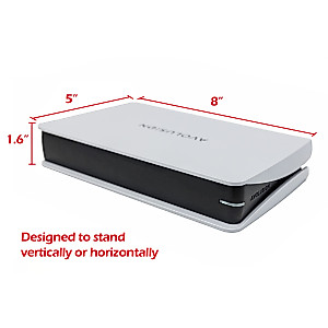 Avolusion PRO-5Y (White) 8TB USB 3.0 External Gaming Hard Drive for PS5 / PS4 Game Console (Renewed)