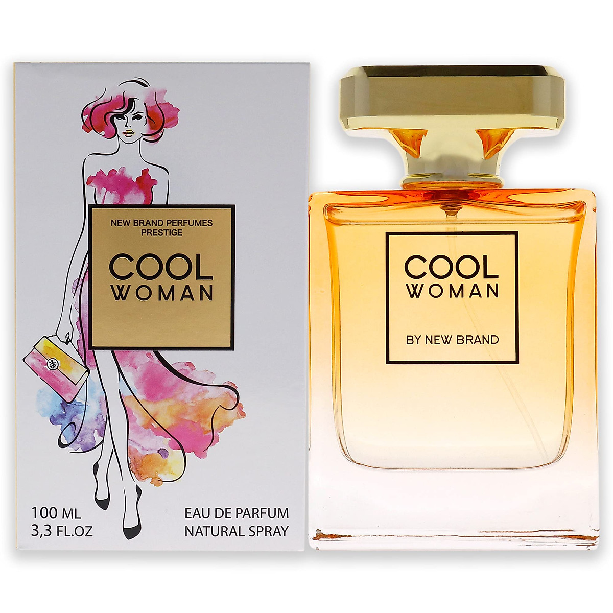 New Brand Perfumes Cool Women EDP Spray Women 3.3 oz (sem numero)