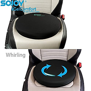 Sojoy iGelComfort - Cojín giratorio de Gel con espuma viscoelástica