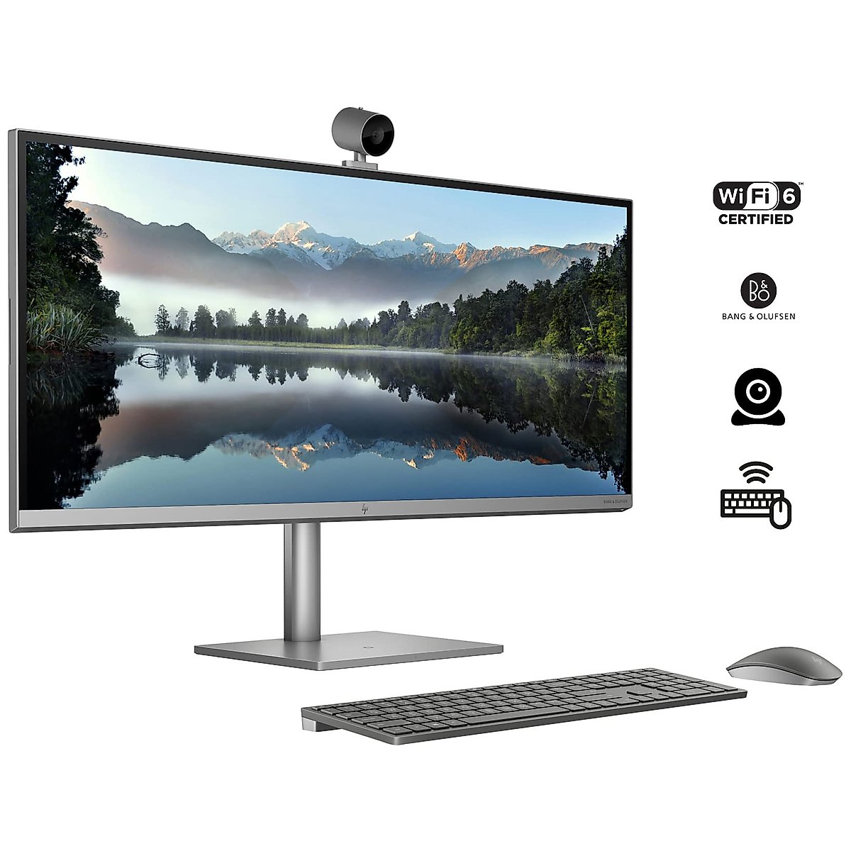 HP 2022 Newest Envy All-in-One Desktop, 34" WUHD Display, Intel Core i7-11700, GeForce RTX 3060, 16GB RAM, 1TB SSD, Wi-Fi 6, HDMI, Thunderbolt 4, RJ-45, Webcam, Wireless KB&Mouse, Windows 11 Home