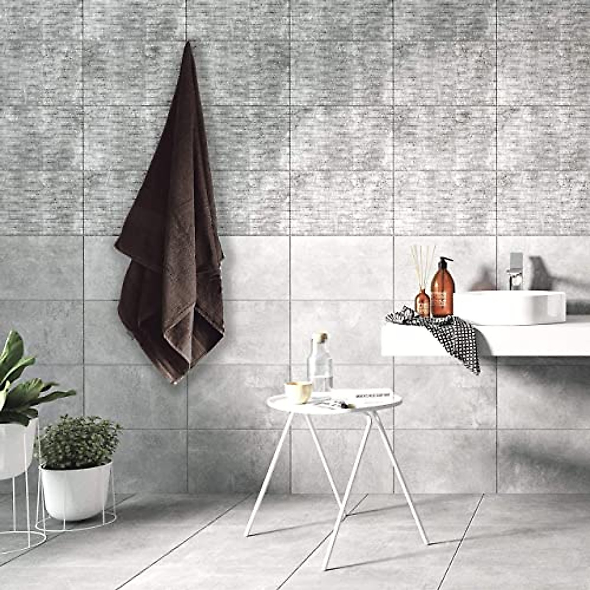 Elvana Home 4 Pack Bath Towel Set 27x54, 100% Ring Spun Cotton, Ultra Soft Highly Absorbent Machine Washable Hotel Spa Quality Bath Towels for Bathroom, 4 Bath Towels Chocolate Brown