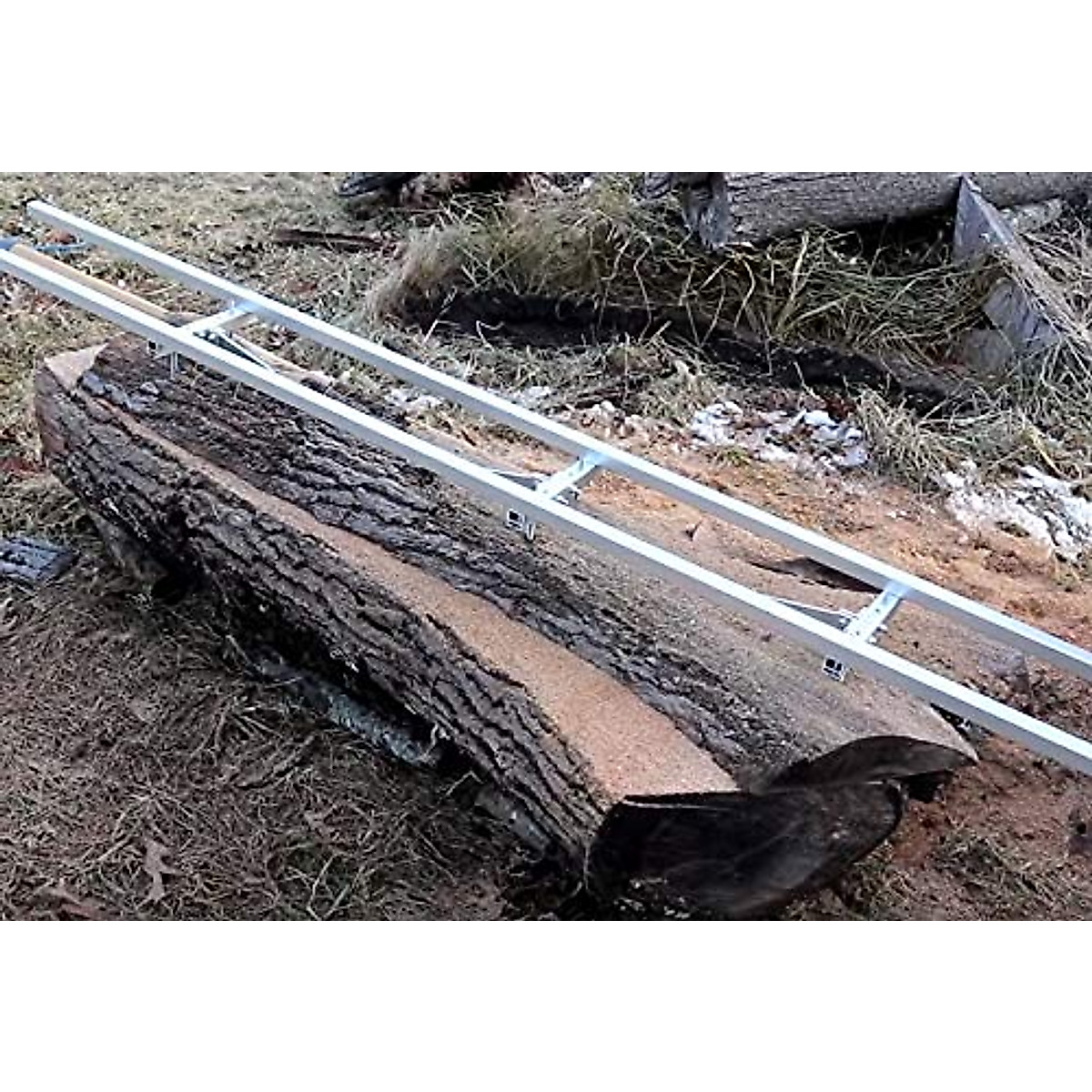 XRKJ Rail Mill Guide System 9 Ft, 3 Crossbar Kits Work with Chainsaw Mill