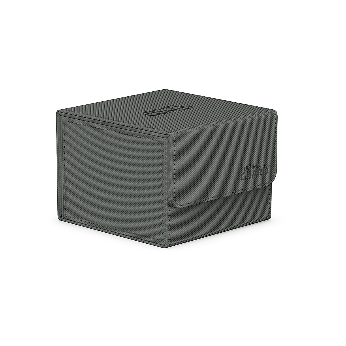 Ultimate Guard Sidewinder 133+, Deck Box for 133 Double-Sleeved TCG Cards, Grey, Magnetic Closure & Microfiber Inner Lining for Secure Storage