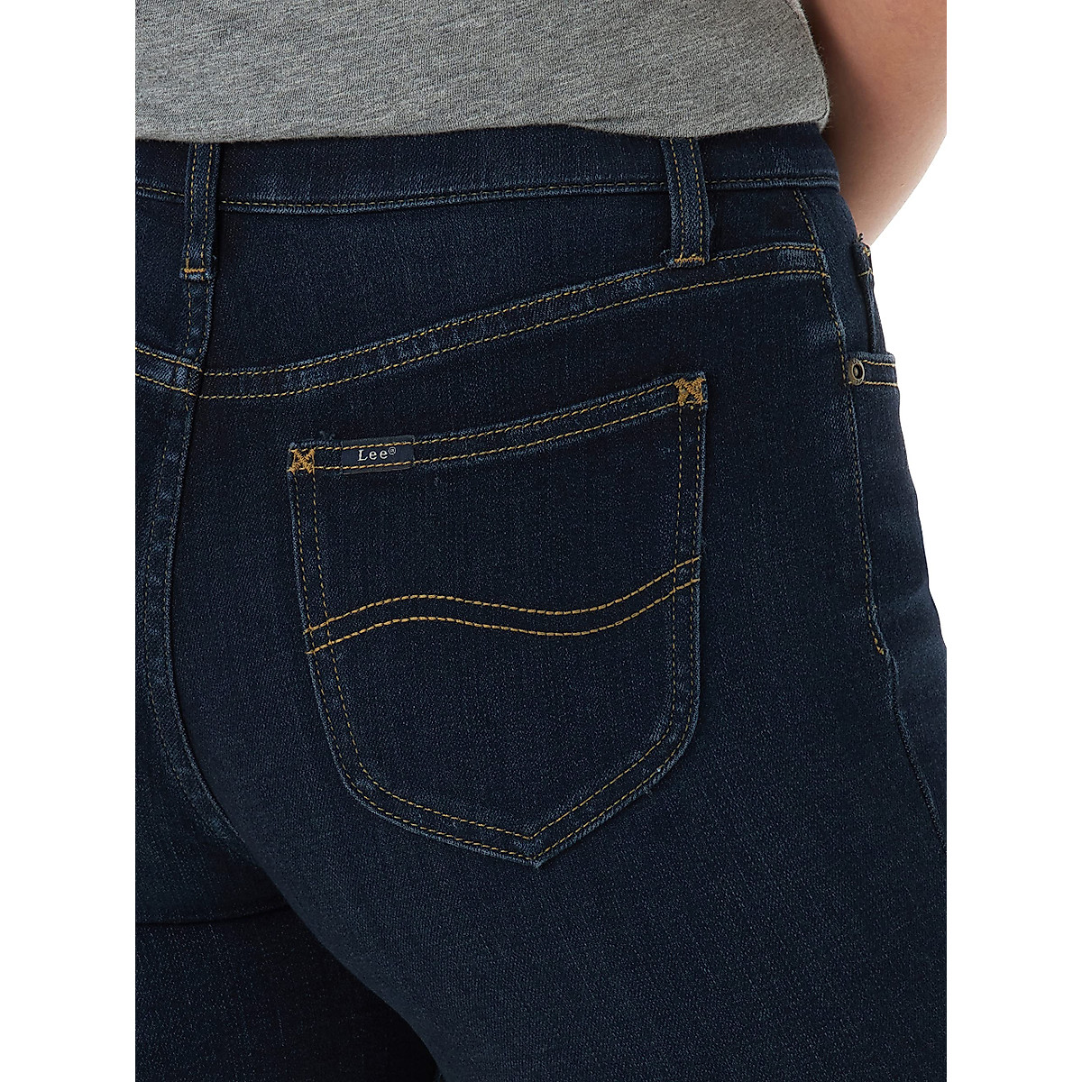 Lee Women's Ultra Lux Mid-Rise Slim Fit Skinny Jean, New Lawrence, 10 Short