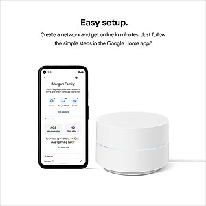 Google Wi-Fi Mesh Network System Router AC1200 Point (3-Pack) Bundle with Nest Indoor Security Camera, 3-Pack